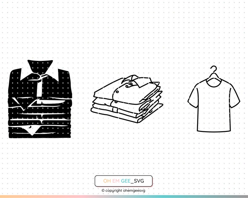 Vêtements pliés Svg, Png de blanchisserie, Clipart de lessive ...