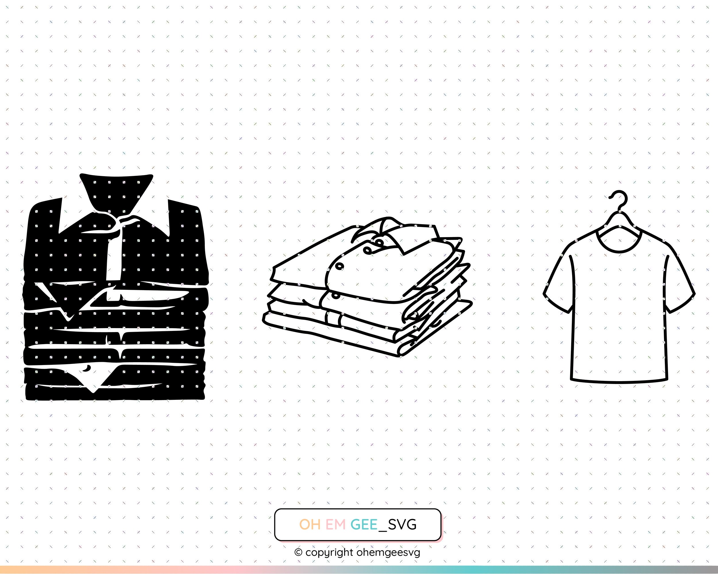 Folded Clothes Svg Laundry Png Laundry Clipart Clothes Dxf - Etsy Denmark