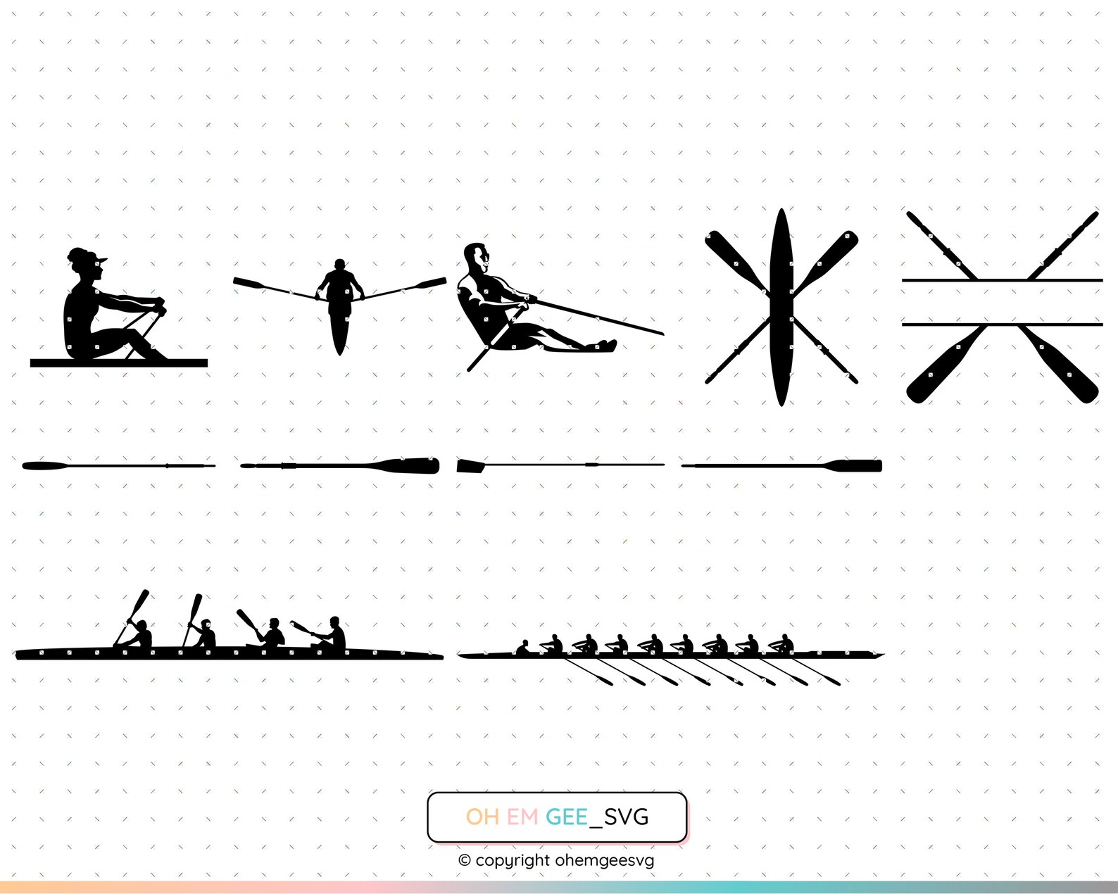 Rowing SVG Bundle Rowing Svg Rowing Png Oar Clipart Oar - Etsy