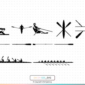 Rowing SVG Bundle, Rowing Svg, Rowing Png, Oar Clipart, Oar Dxf, Paddle ...