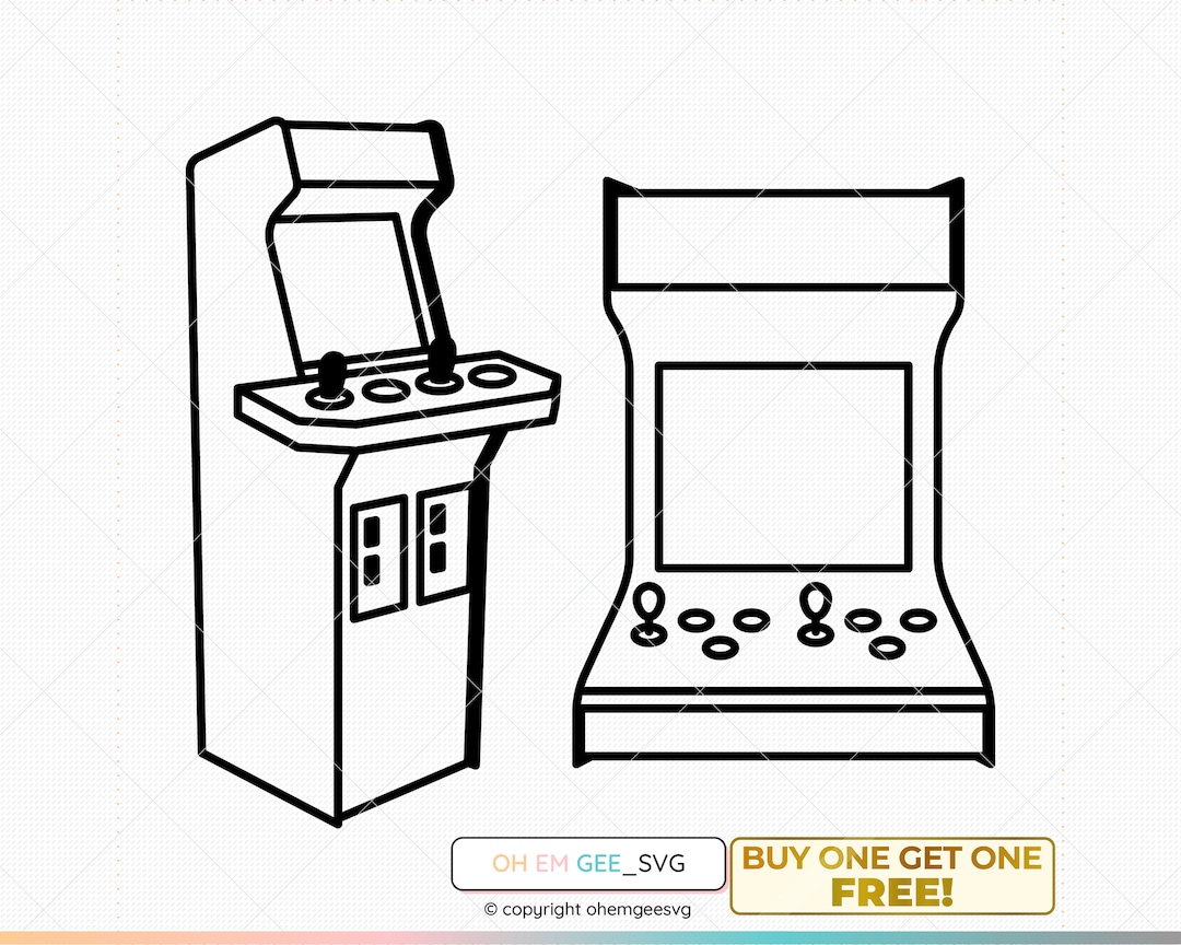 Arcade Svg, Arcade Machine Clipart, Arcade Png, Arcade Machine Dxf ...