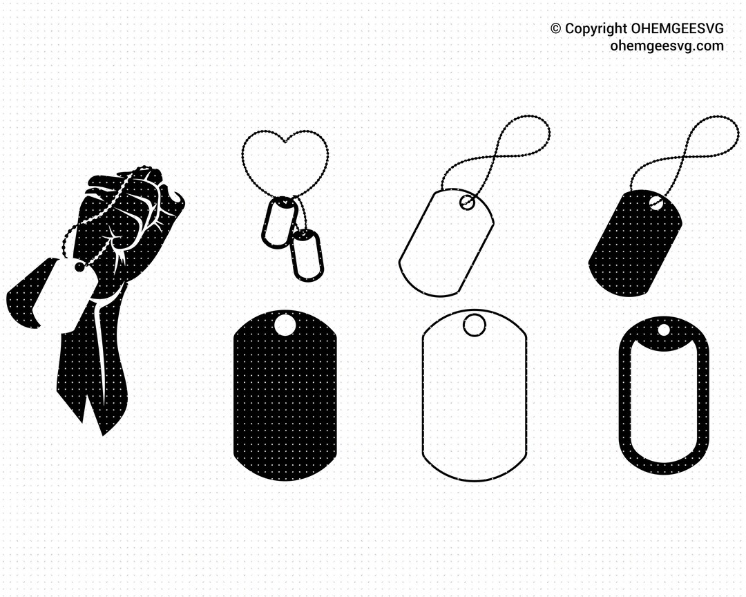 Dog Tag Svg, Military Dog Tag Svg, Army Dog Tag Svg, Infinity Dog Tag ...