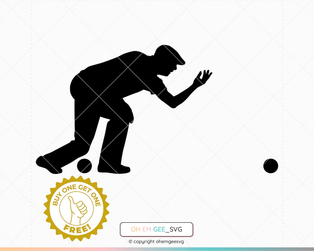 Lawn Bowling Saved in Svg and Png Files, Lawn Bowler Clipart, Lawn ...