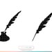 Quill Saved in Svg and Png Files, Quill Pen Clipart, Quill Dxf, Quill ...