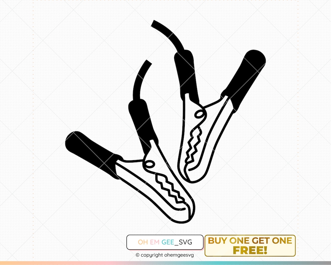 Jumper Cables Svg, Jumper Cable Clipart, Car Mechanic Png, Jumper ...