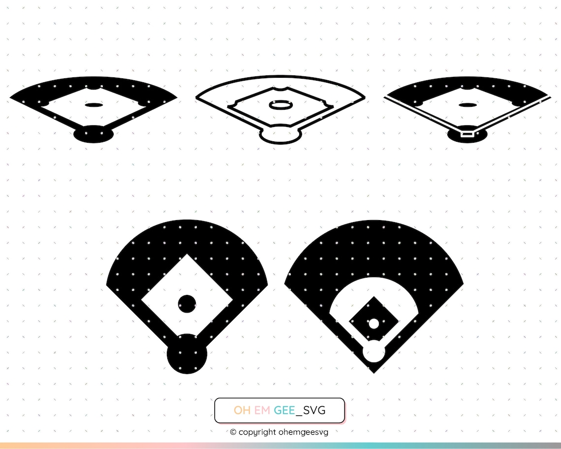 Baseball Field Svg Baseball Park Png Ball Field Clipart - Etsy