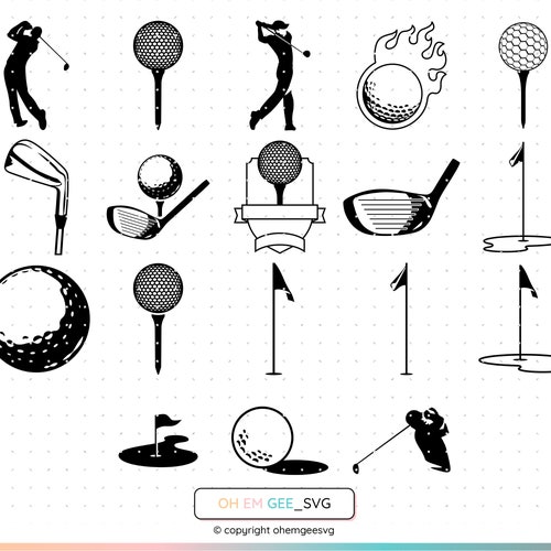 Golf Ball Svg Golf Ball Cricut Cut File Golf Ball Png - Etsy