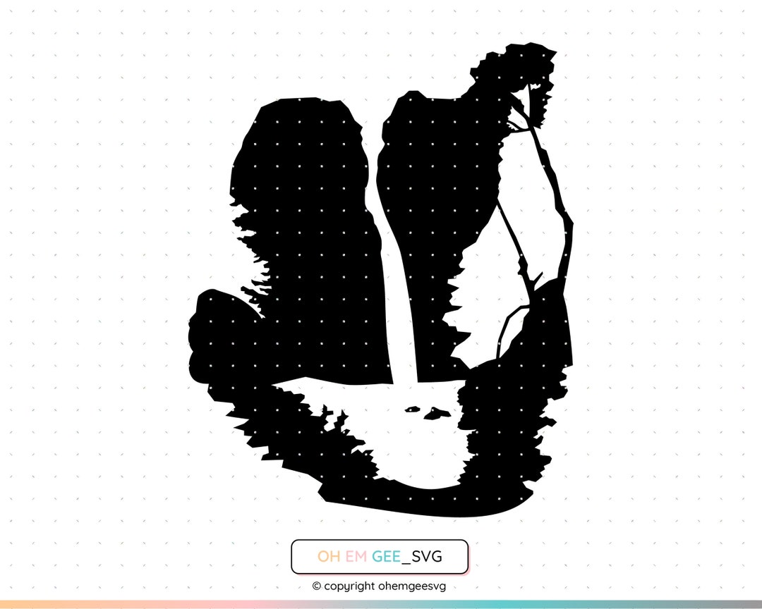 Horsetail Falls Svg Columbia River Gorge Clipart River Scene - Etsy