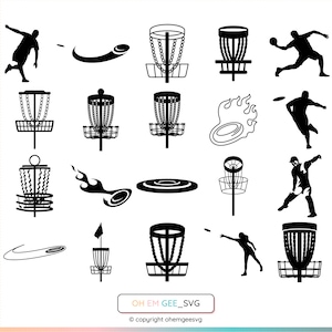 Disc Golf SVG Bundle, Frisbee Svg, Disc Golf Png, Frisbee Clipart, Disc ...