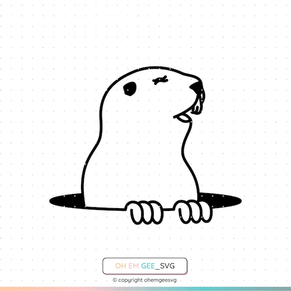 Cute Gopher Svg - Etsy