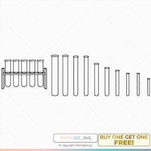 Test Tubes SVG Clipart: Science Lab Experiment (digital Download) - Etsy
