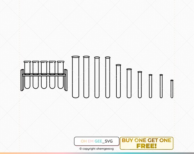 Test Tube SVG, Test Tube Vector, Silhouette, Cricut File, Clipart ...