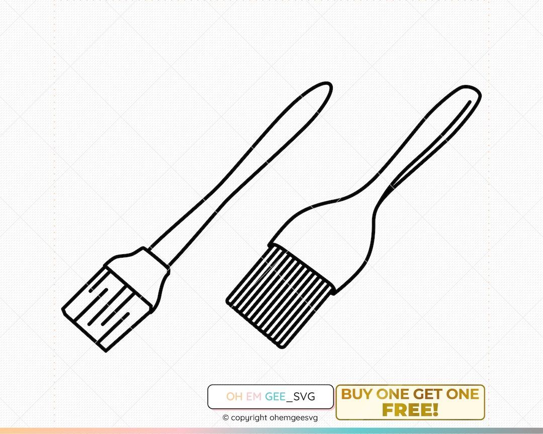 Pastry Brush Svg, Pastry Clipart, Brush Png, Baking Dxf, Bakery Eps ...