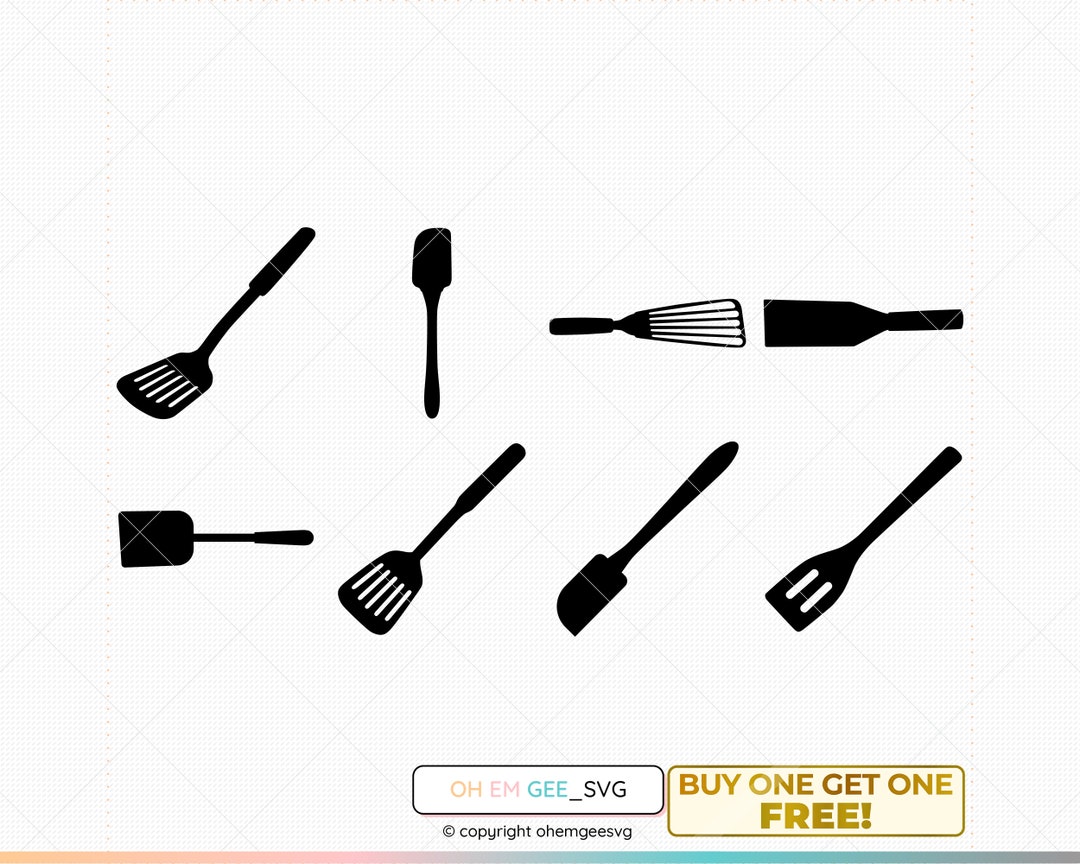 Spatula Svg, Kitchen Tools Clipart, Cook Png, Chef Dxf, Cooking Eps ...