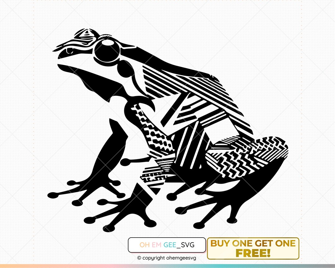 Frog Svg, Abstract Tree Frog Png, Toad Clipart, Geometric Frog Dxf ...