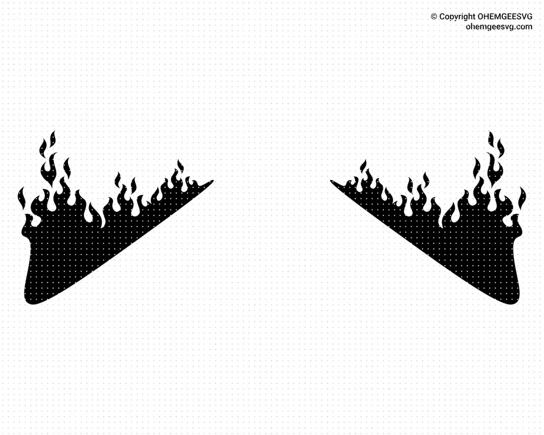 Flaming Tire Marks Saved in Svg and Png Files, Flaming Tire Tracks ...