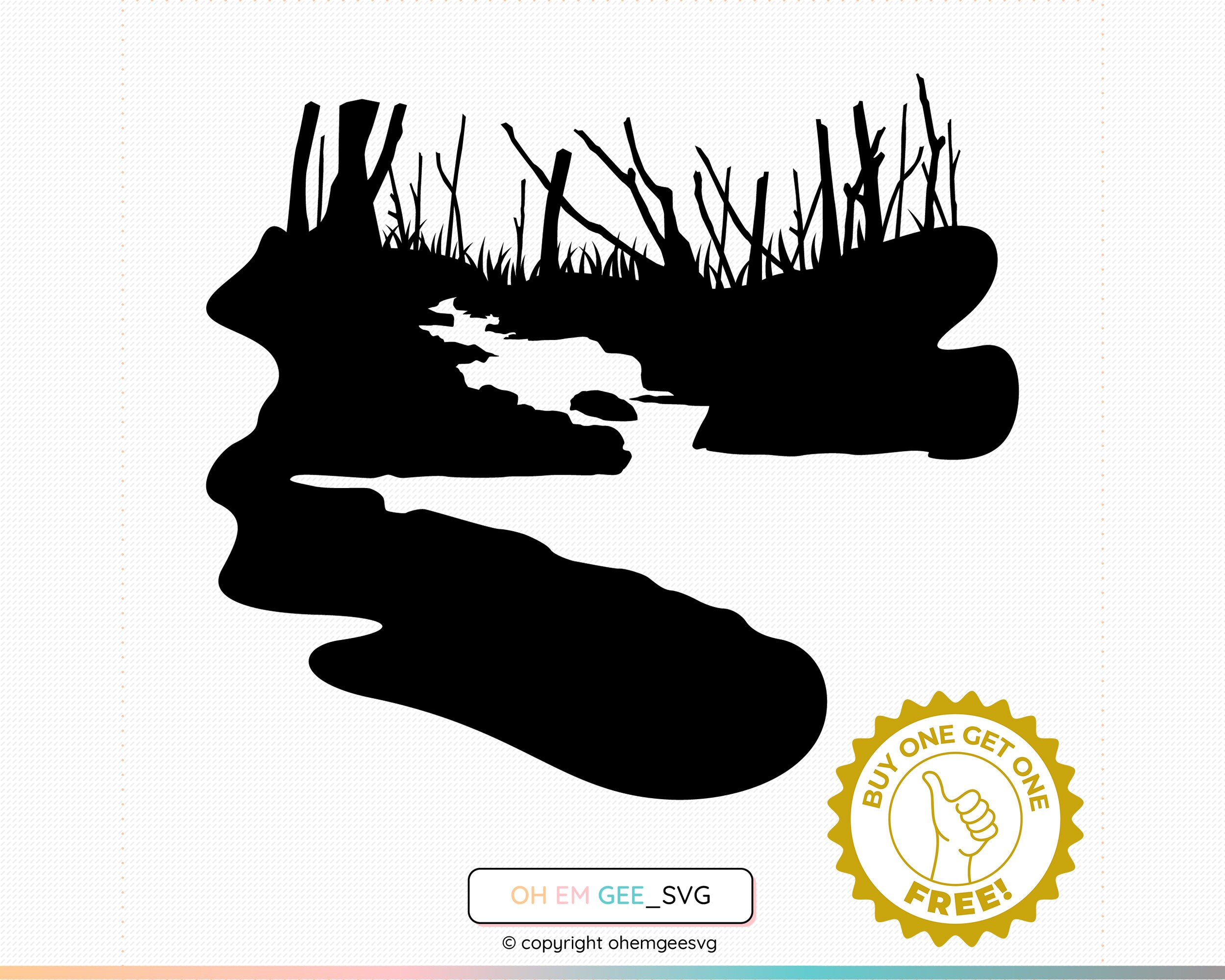 Flowing River Saved in Svg and Png Files, River Clipart, Nature Dxf ...