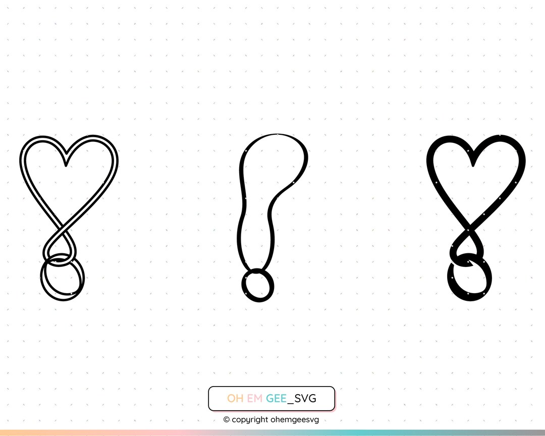 String With Ring Clipart, Ribbon Knot Design (SVG, PNG, DXF) - Etsy