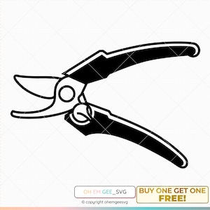 Pruner SVG: Gardening Clipart, Gardener Cut File (digital Download) - Etsy