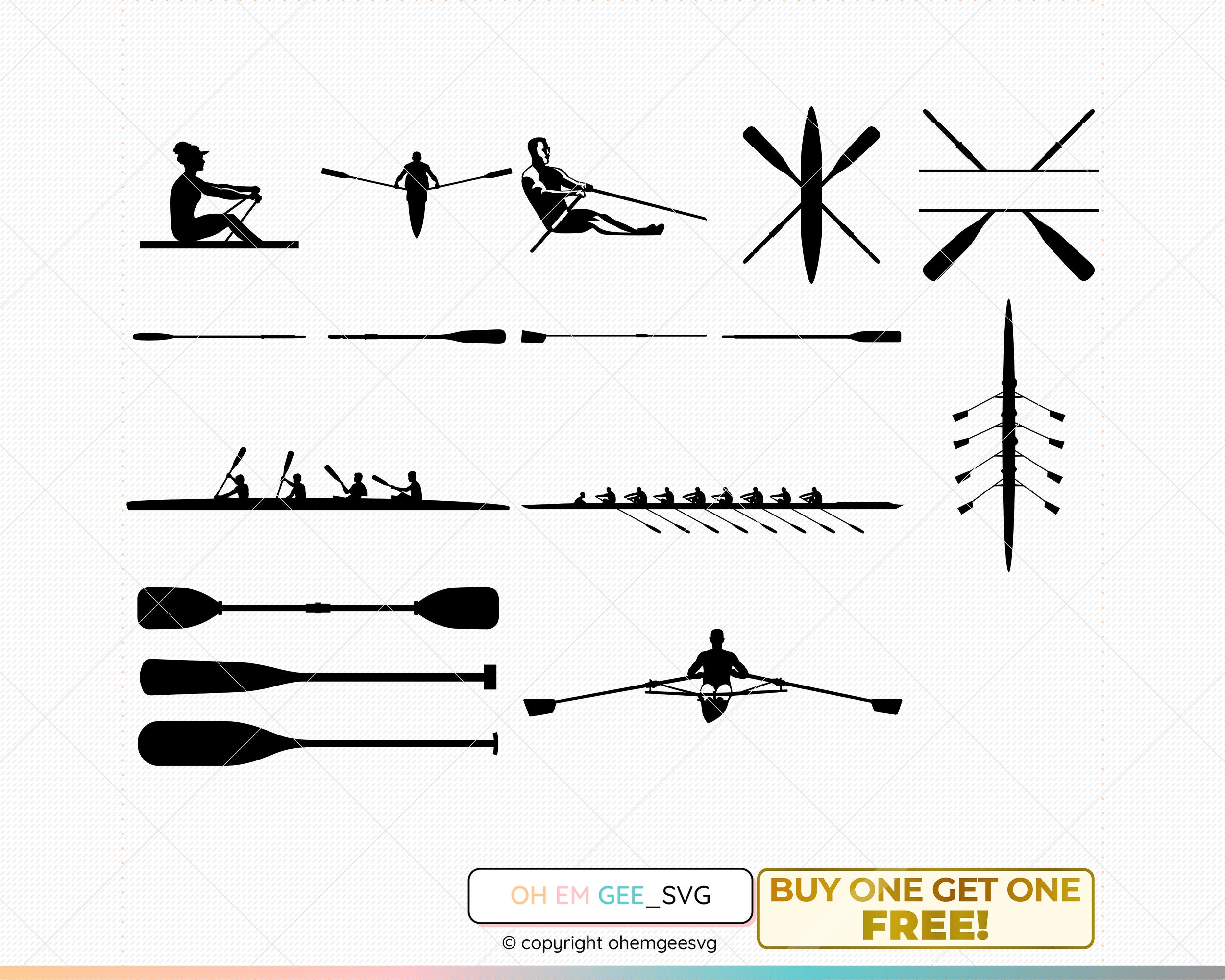 Olympic Rowing Clipart