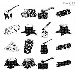 Log SVG Bundle, Wood Svg, Wood Log Png, Log Clipart, Tree Bark Dxf ...