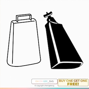 Cowbell Svg, Cowbell Png, Cowbell Clipart, Cowbell Dxf, Cowbell Eps ...