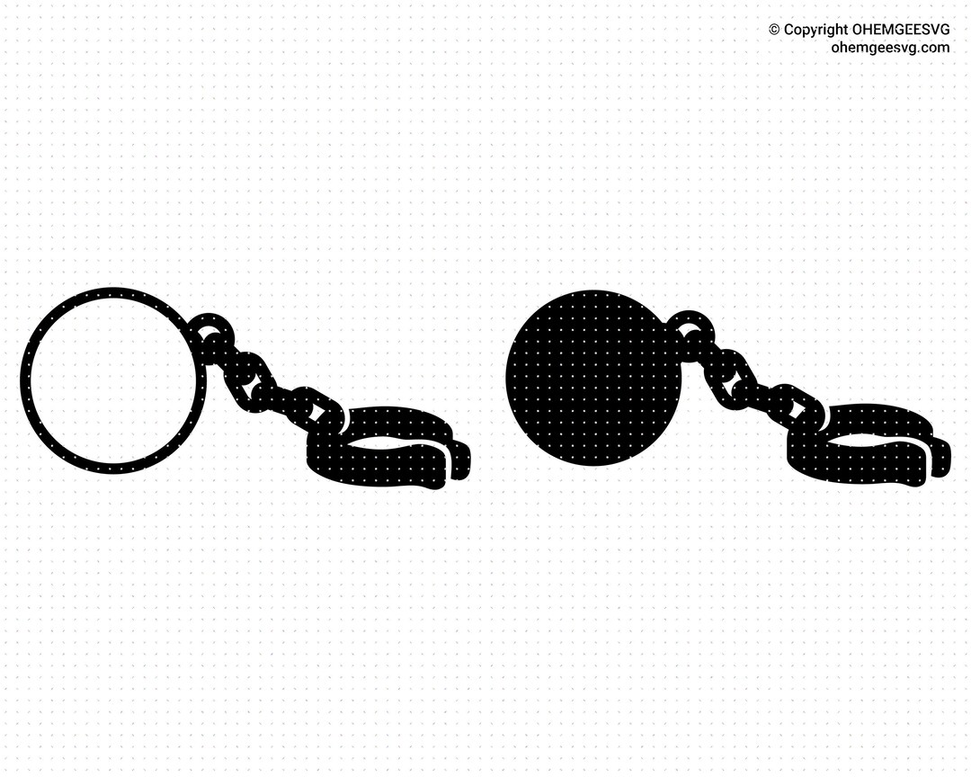 Ball and Chain Svg, Prisoner Svg, Prison Svg, Eps, Png, Dxf, Clipart ...