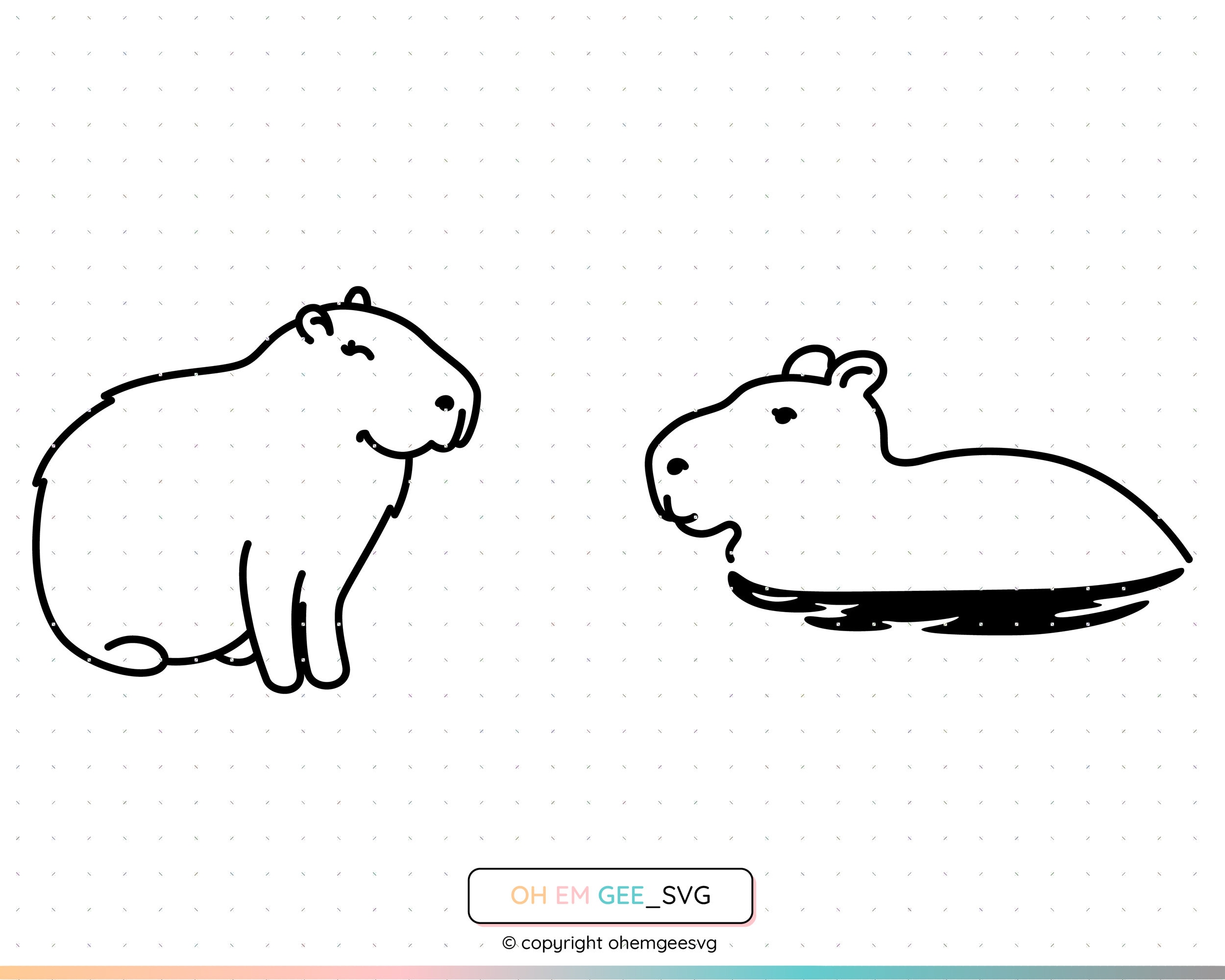 Capybara Svg Capybara Png Capybara Clipart Capybara Dxf - Etsy Österreich