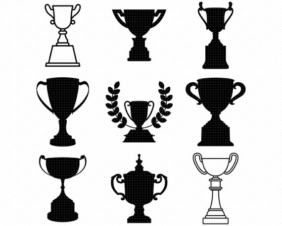 Trophy SVG Bundle Trophy SVG Trophy Silhouette Trophy | Etsy