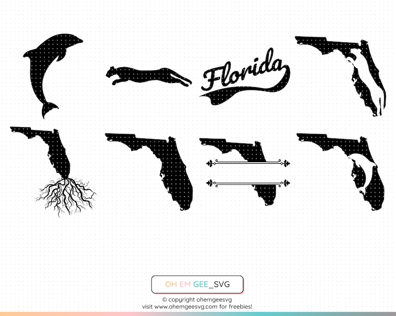 Florida Map Split Frame Svg Florida Map Monogram Florida Map - Etsy Canada