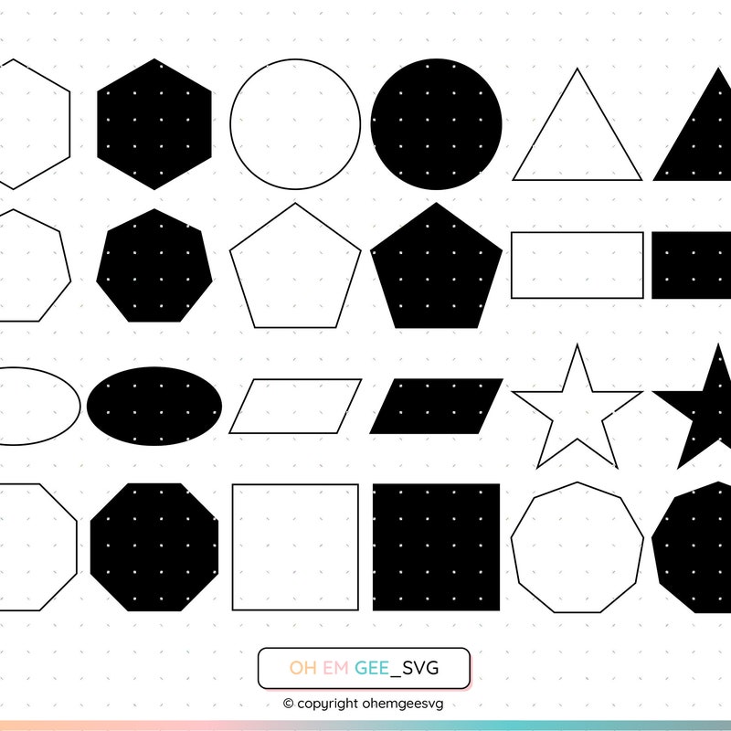 Geometric Shapes - Etsy