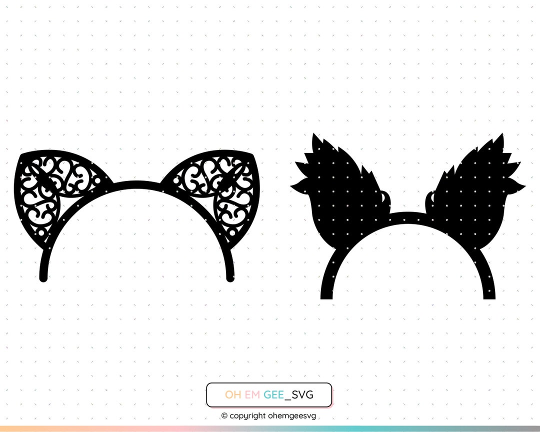 Cat Ears Headband Svg Cat Ears Png Headband Clipart Cat Ears Dxf Headband Eps Cat Ears