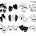 Thespian Mask SVG Bundle Thespian Mask Png Thespian Clipart - Etsy