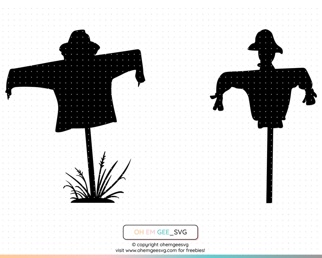 Scarecrow Saved in Svg and Png Files, Scarecrow Clipart, Scarecrow Dxf ...