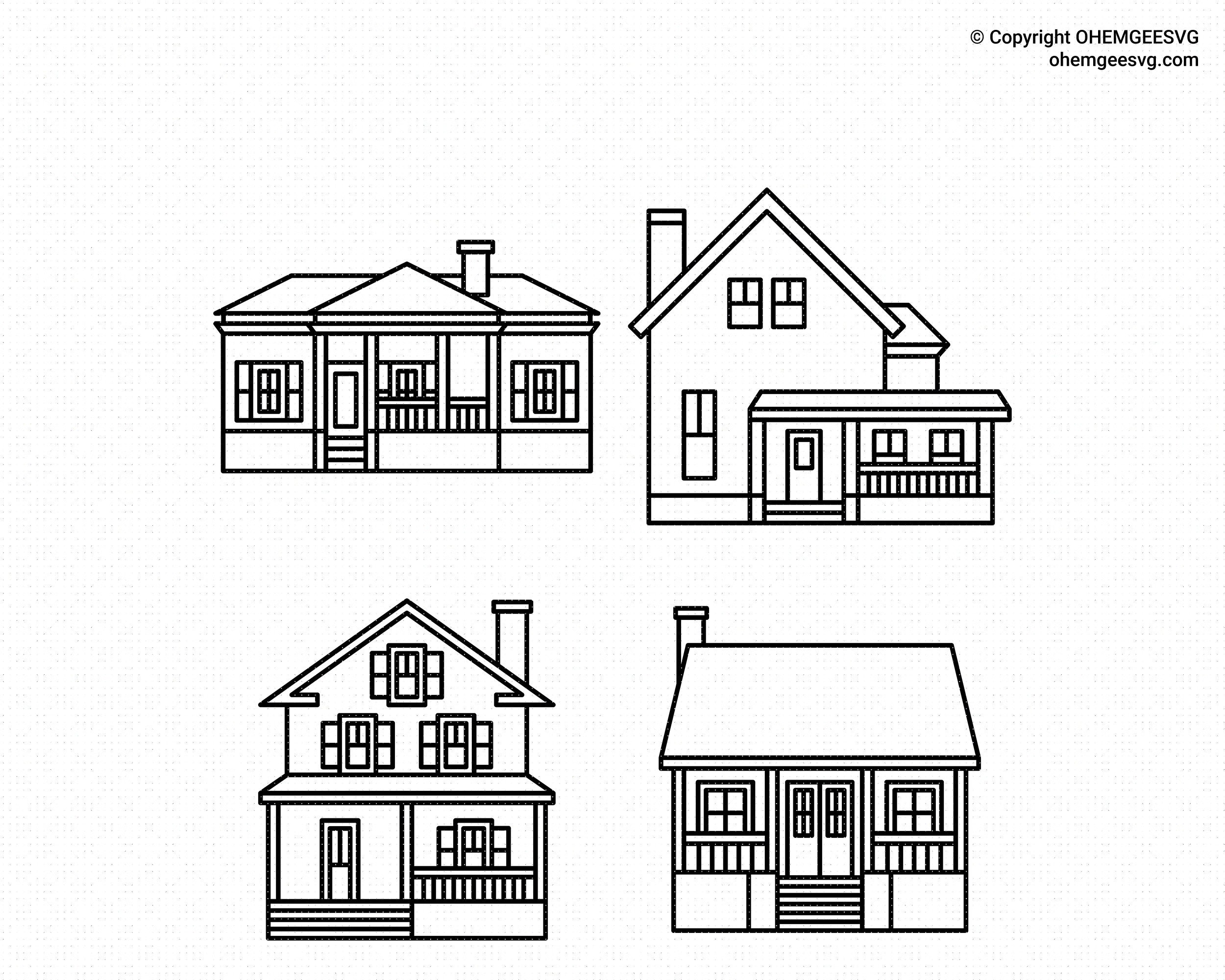 House Svg Home Png Family Clipart Houses Dxf Porch Eps - Etsy Canada