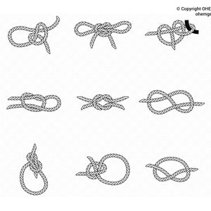 Knot Types SVG Bundle, Knot Types Svg, Boat Knots Svg, Rope Knots Svg ...