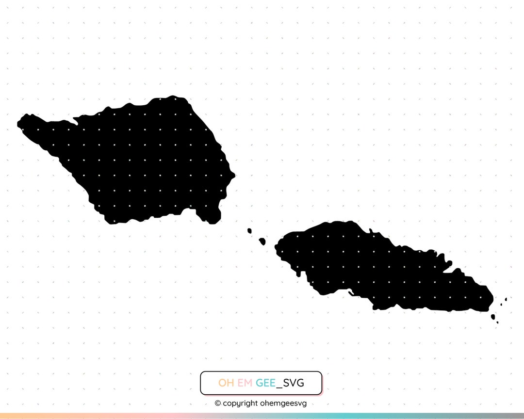 Samoa Map Saved in Svg and Png Files, Samoa Map Clipart, Samoa Map Dxf ...