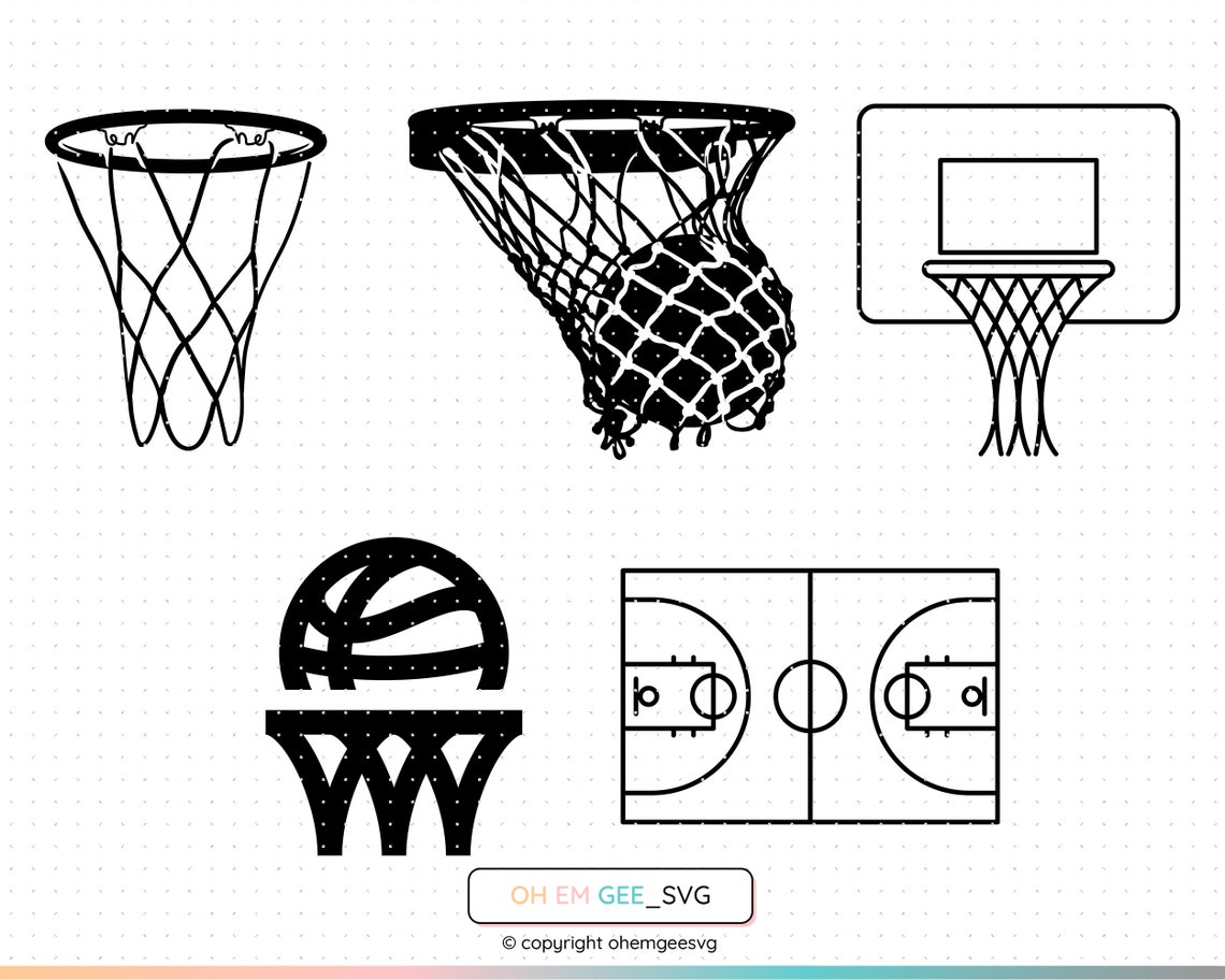 Basketball Hoop SVG Bundle Basketball Hoop Svg Basketball - Etsy