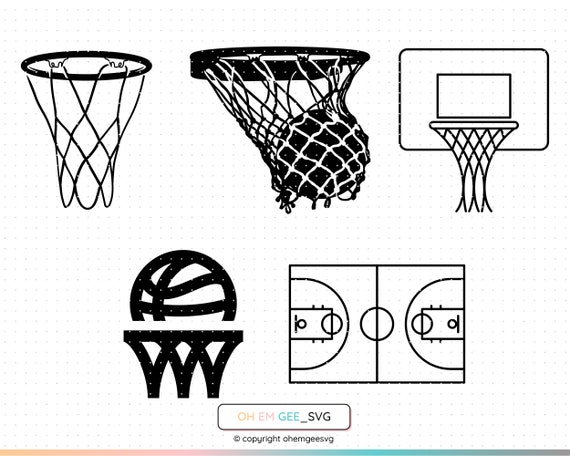Basketball Hoop SVG Bundle Basketball Hoop Svg Basketball - Etsy