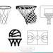 Basketball Hoop SVG Bundle, Basketball Hoop Svg, Basketball Net Png ...