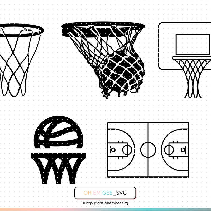 Basketball Net Svg - Etsy