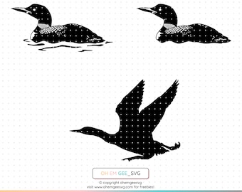 Loon Bird Cut File - Etsy