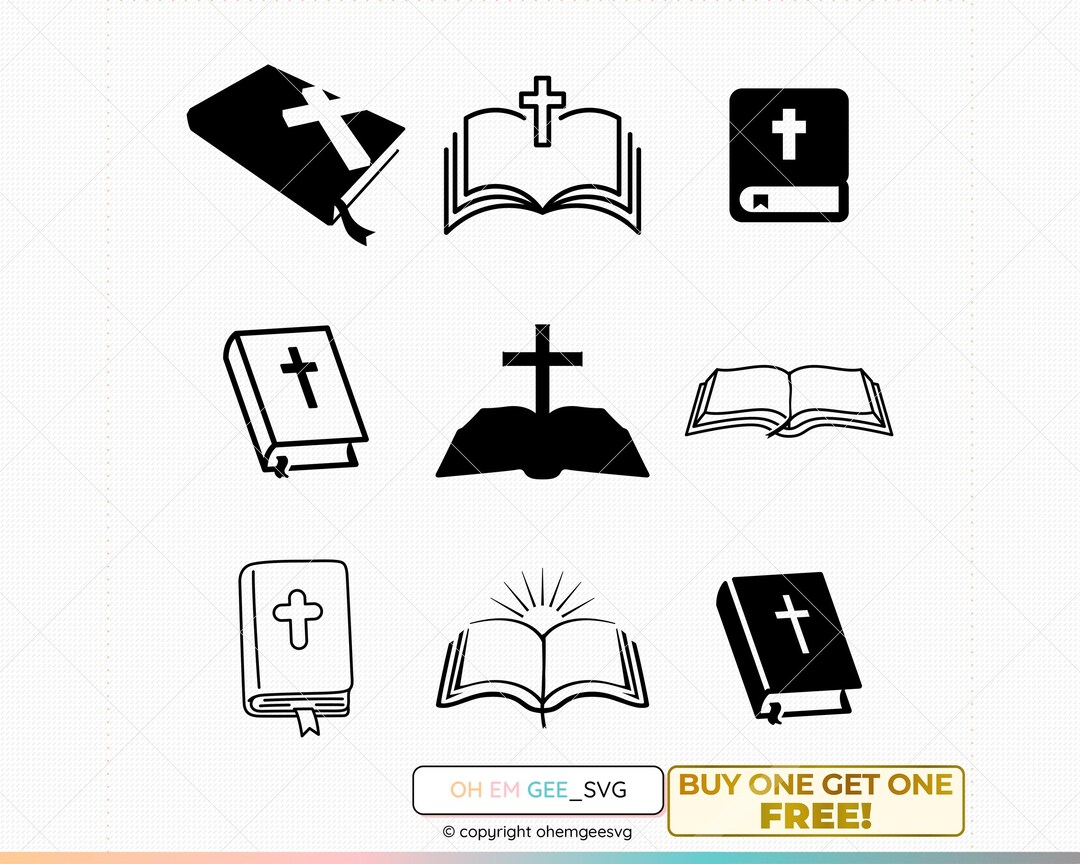The Bible Svg, Holy Bible Clipart, Bible Study Png, Bible Dxf, the ...