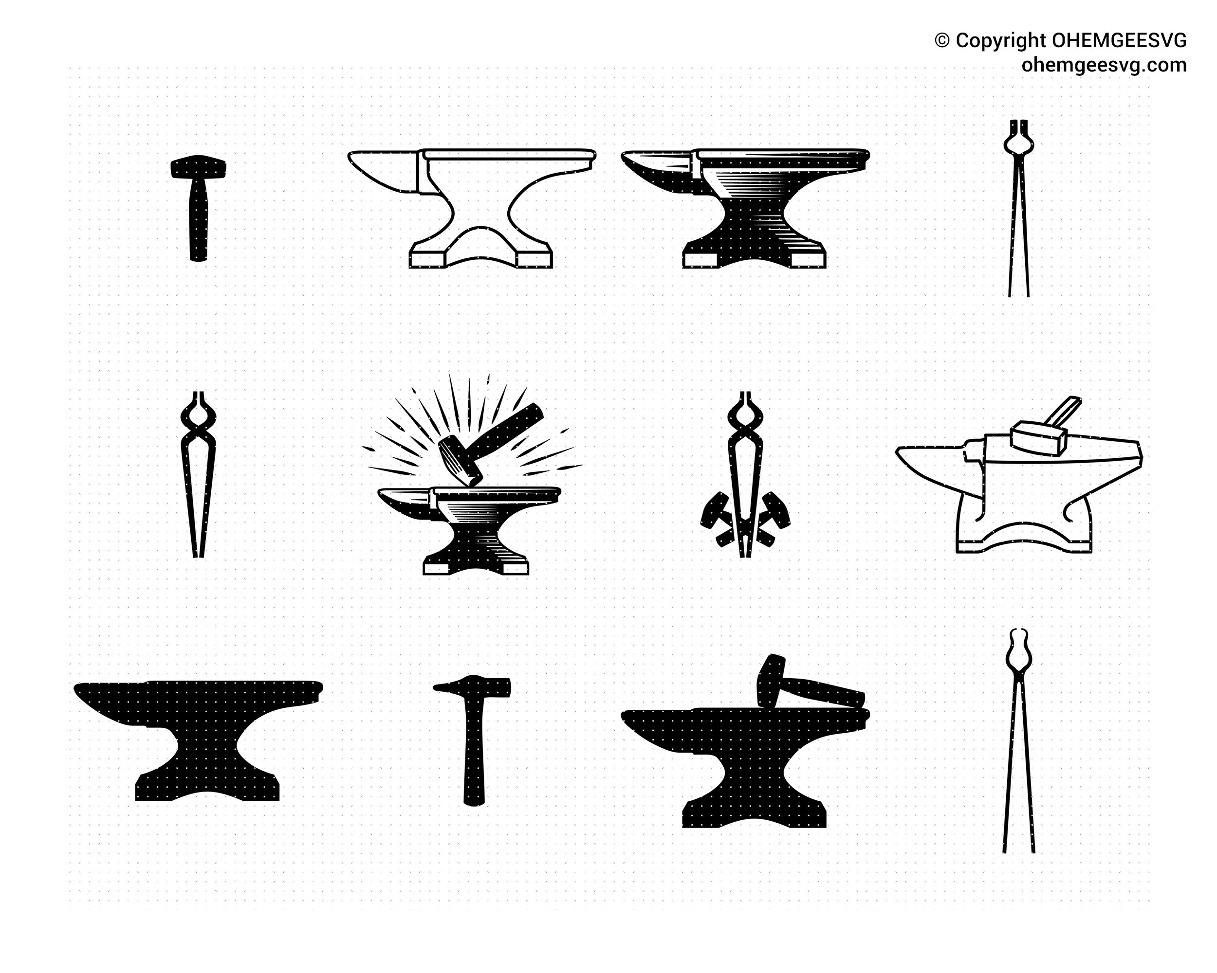 Blacksmith Tools Clip Art