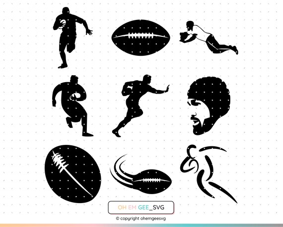 Rugby SVG Bundle Rugby Clipart Rugby Sport Png Rugby Player | Etsy