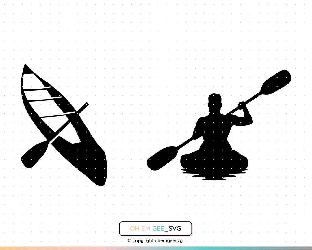 Canoe Saved in Svg and Png Files, Canoe Trip Clipart, Canoe Dxf, Canoe ...
