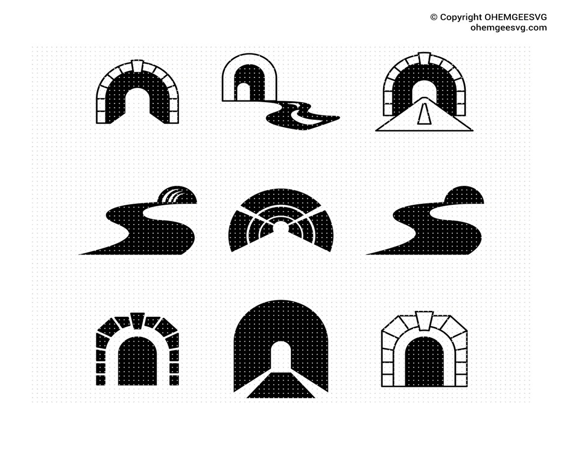 Tunnel Svg, Road Tunnel Png, Railway Tunnel Clipart, Railroad Tunnel ...