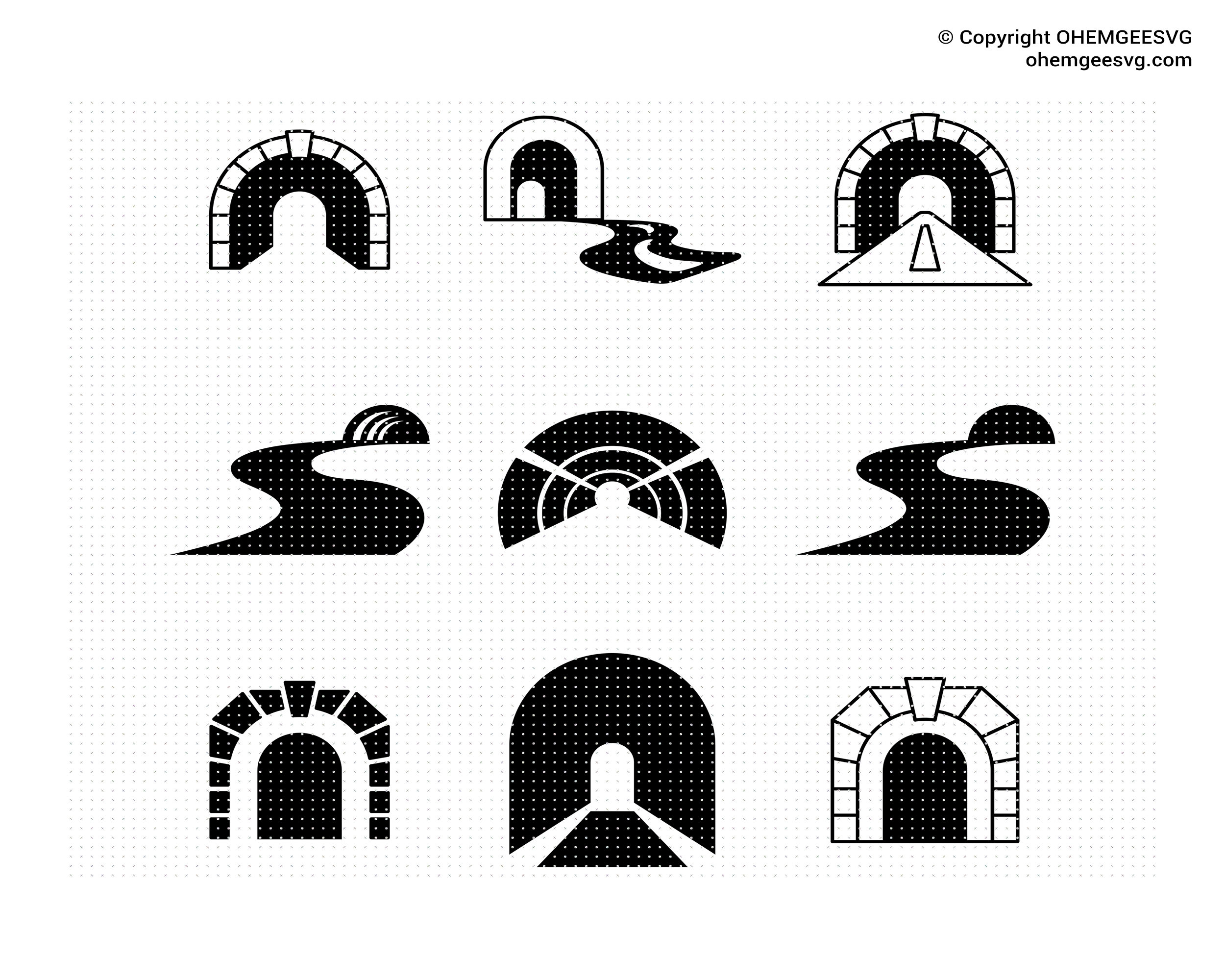 Tunnel Svg, Road Tunnel Png, Railway Tunnel Clipart, Railroad Tunnel ...