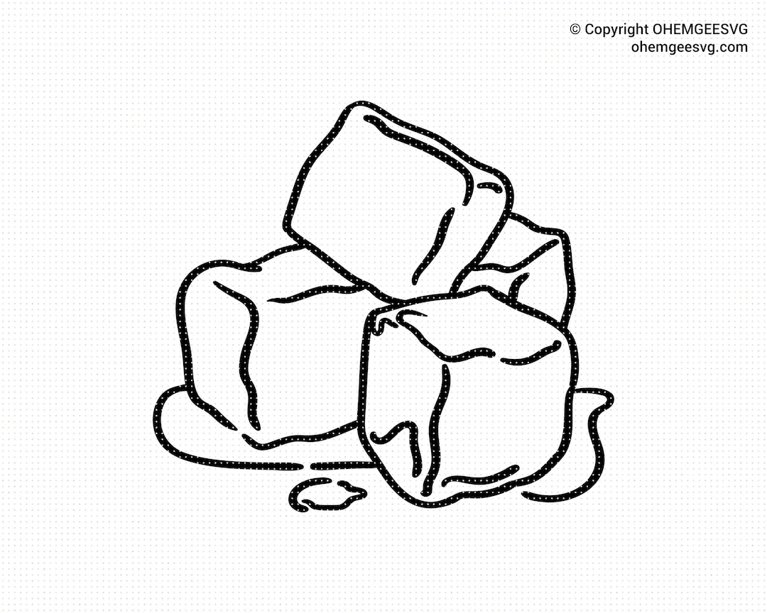 Ice Cube Svg, Ice Png, Melting Ice Clipart, Ice Cube Dxf, Ice Eps ...