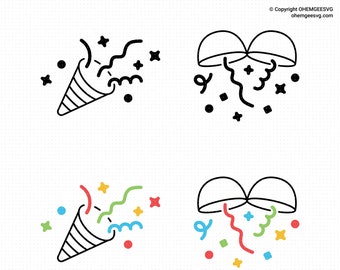 Confetti Cut File | Etsy